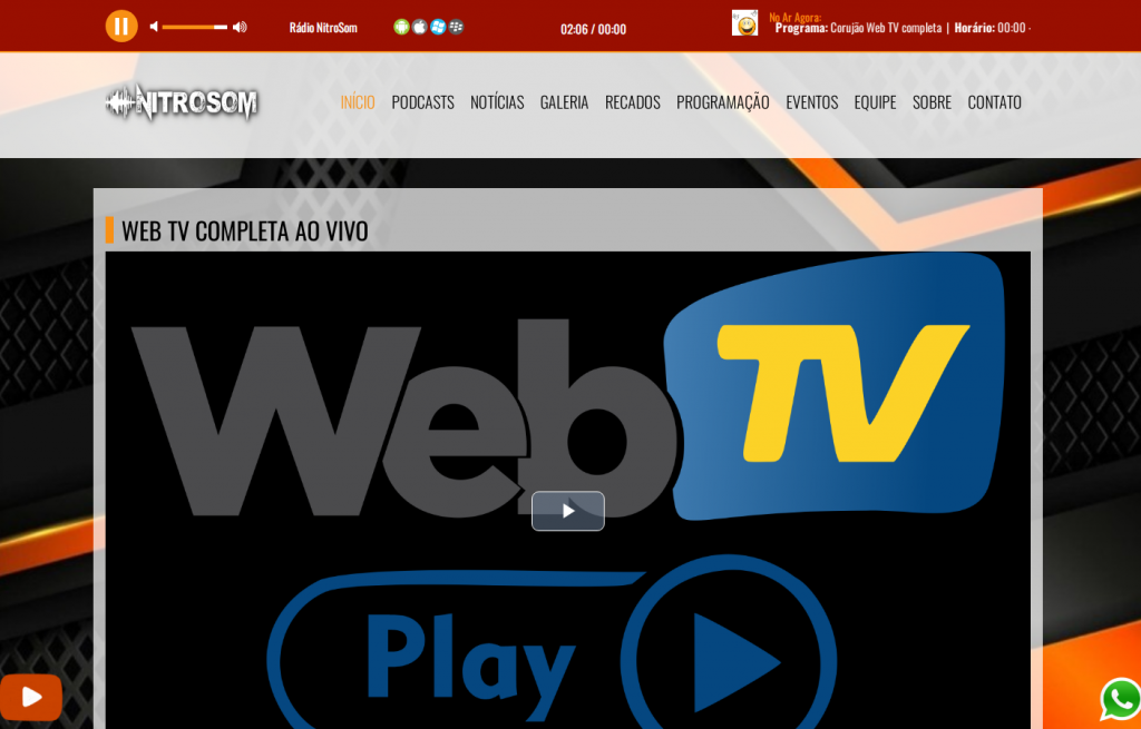 Planos de Site para Web Tv – INFOHOST – WEBSISTEMA